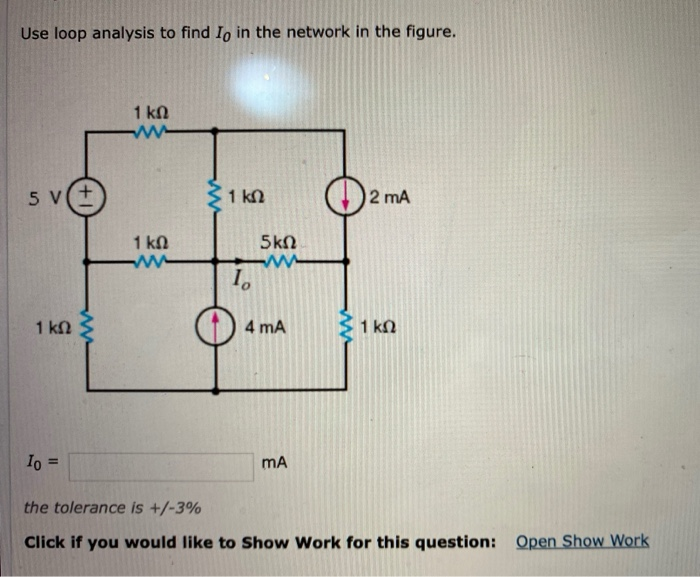 Solved Use loop analysis to find Io in the network in the | Chegg.com