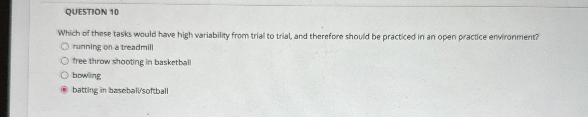 Solved Which of these tasks would have high variability from | Chegg.com