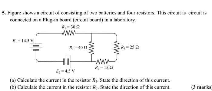 Solved 4. In a laboratory experiment using Kirchhoff's laws, | Chegg.com