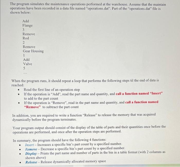 Solved Write a C+ program named "inventory.cpp" that | Chegg.com
