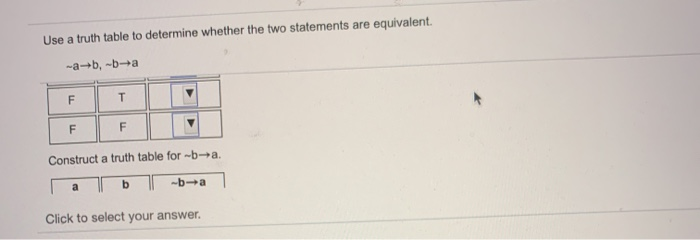 Solved Use a truth table to determine whether the two | Chegg.com
