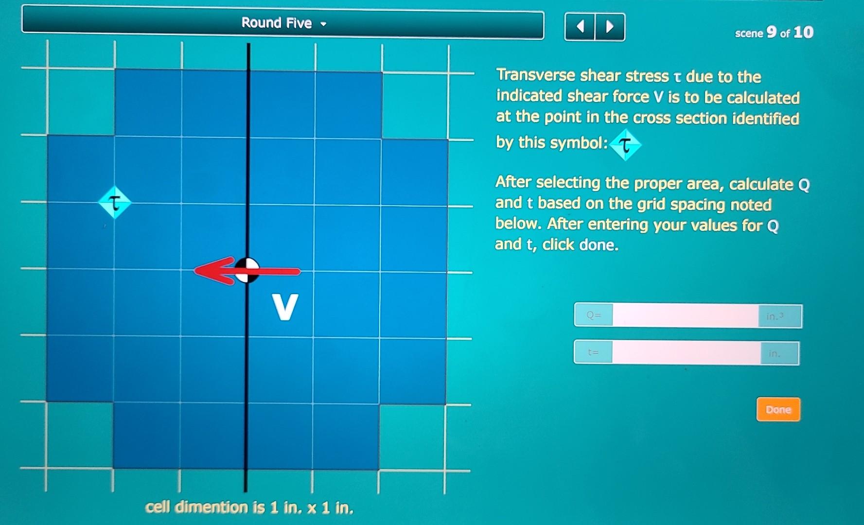 Solved Transverse shear stress τ due to the indicated shear | Chegg.com
