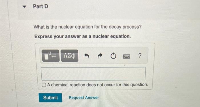 Solved The accompanying graph illustrates the decay of | Chegg.com