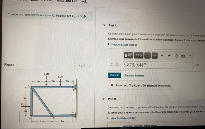 Solved EGN 3311 STATICS Week 11.1 Problem 6.103 - Enhanced - | Chegg.com
