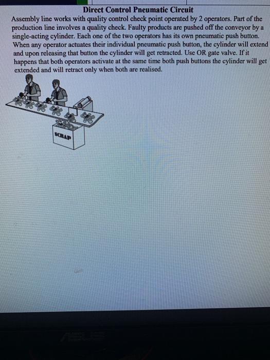 Solved assembly line works with quality control check point | Chegg.com