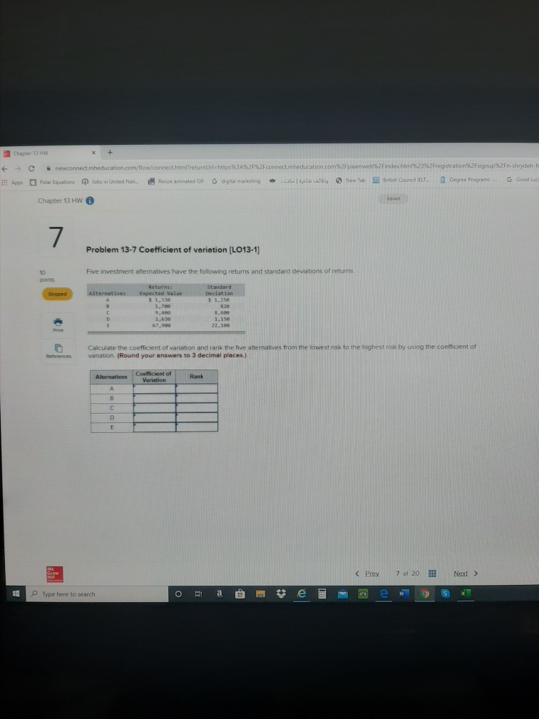 Solved € Chapter 13 HW - C n | Chegg.com