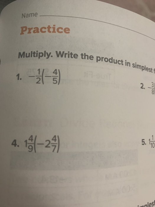 Solved Practice Divide. Write your answer in simplest | Chegg.com