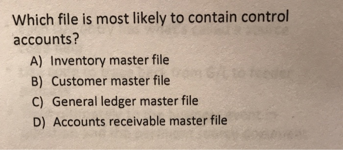 Solved Which file is most likely to contain control | Chegg.com