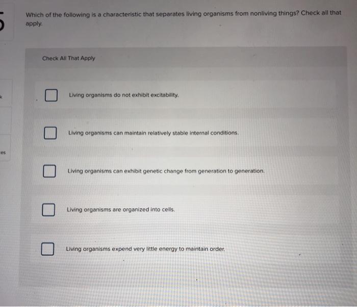 Solved Which of the following is a characteristic that | Chegg.com