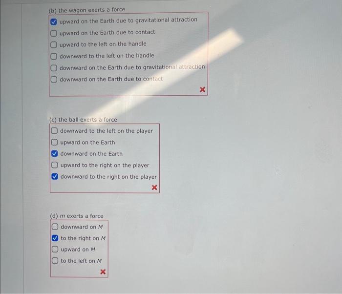 Solved One or more external forces are exerted on each | Chegg.com