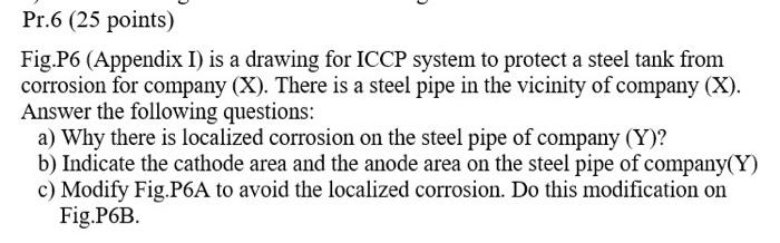 Solved Fig.P6 (Appendix I) is a drawing for ICCP system to | Chegg.com