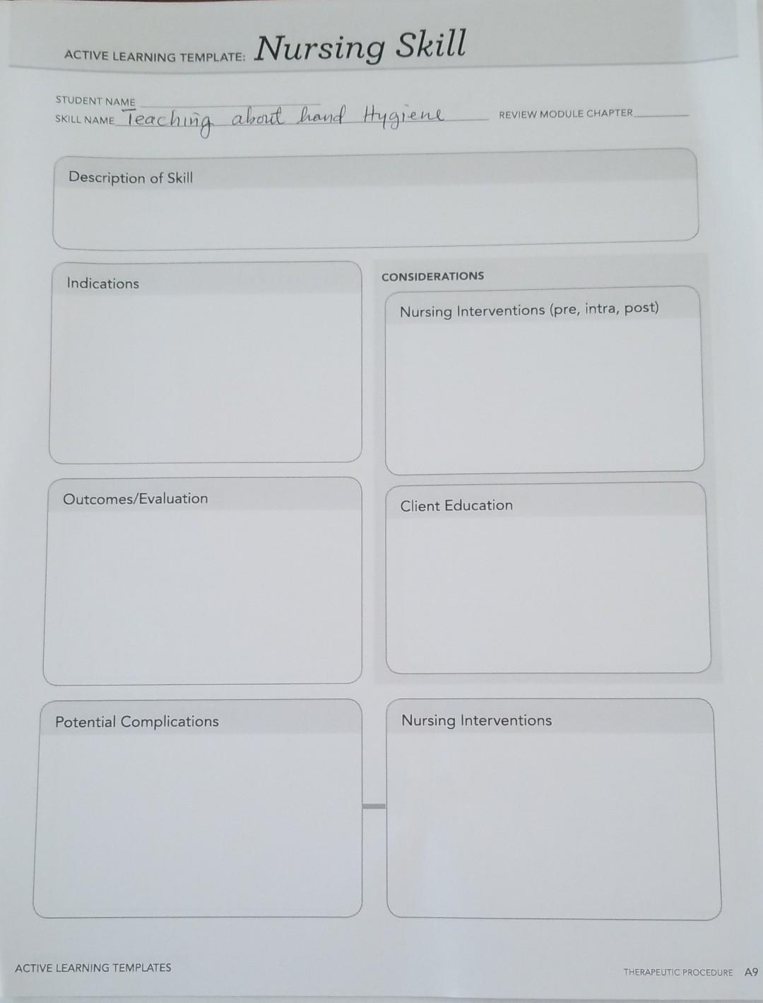 Solved ACTIVE LEARNING TEMPLATE: Nursing Skill STUDENT NAME | Chegg.com