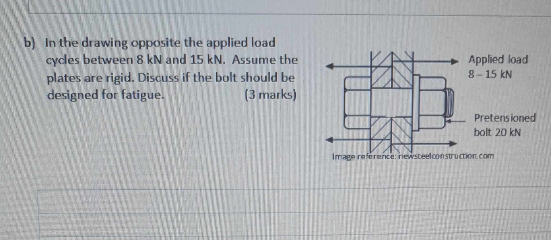 Solved a) A lap joint is made by bolting two side plates | Chegg.com