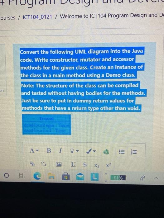 Solved courses / ICT104_0121 / Welcome to ICT104 Program | Chegg.com