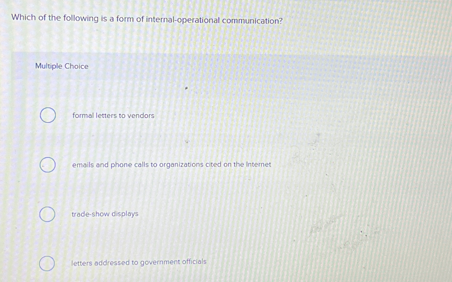 Solved Which of the following is a form of | Chegg.com