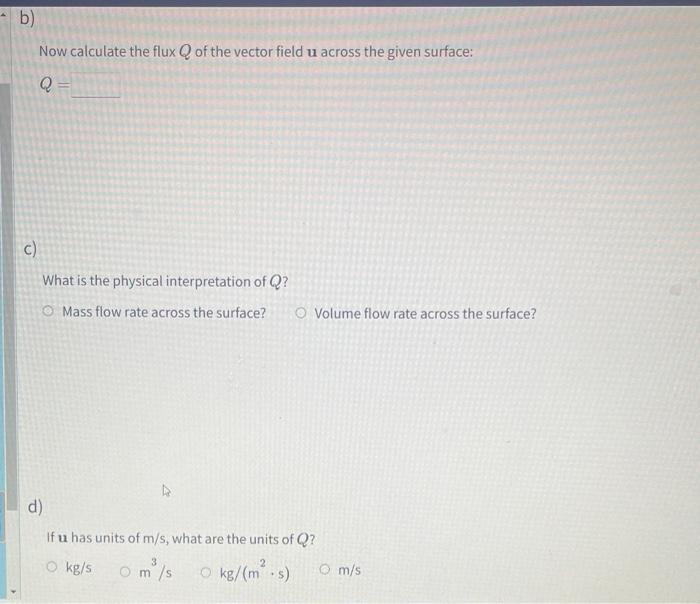 Solved The velocity field u(x,y,z) of a fluid is given by | Chegg.com