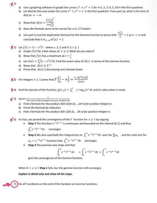 Solved (1) a) Use a graphing software to graph the curves | Chegg.com