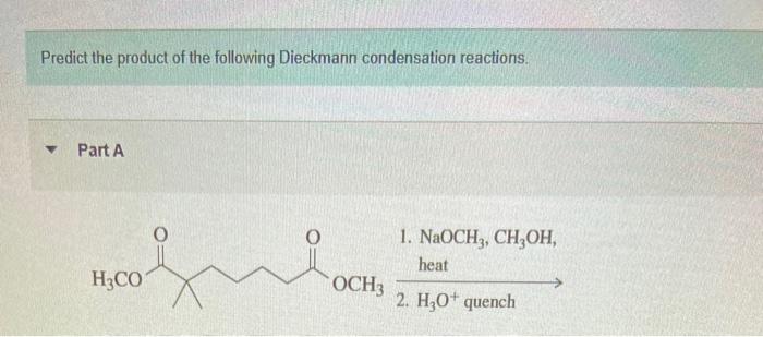 Solved Predict the product of the following Dieckmann | Chegg.com