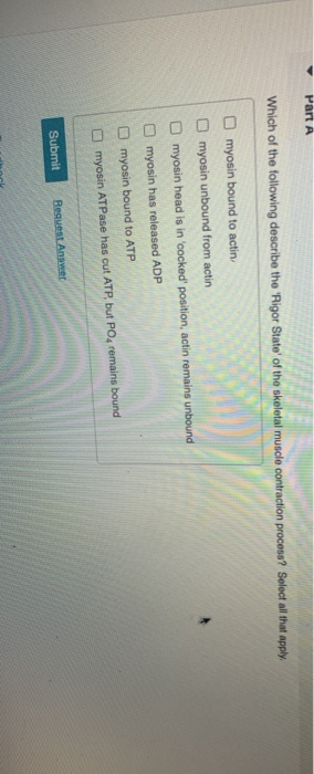 Solved Part A Which of the following describe the 'Rigor | Chegg.com