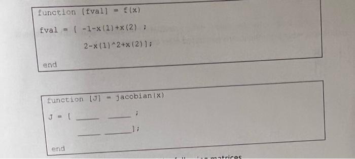 Solved Prob 5: Fill in the blanks in the Matlab script below | Chegg.com