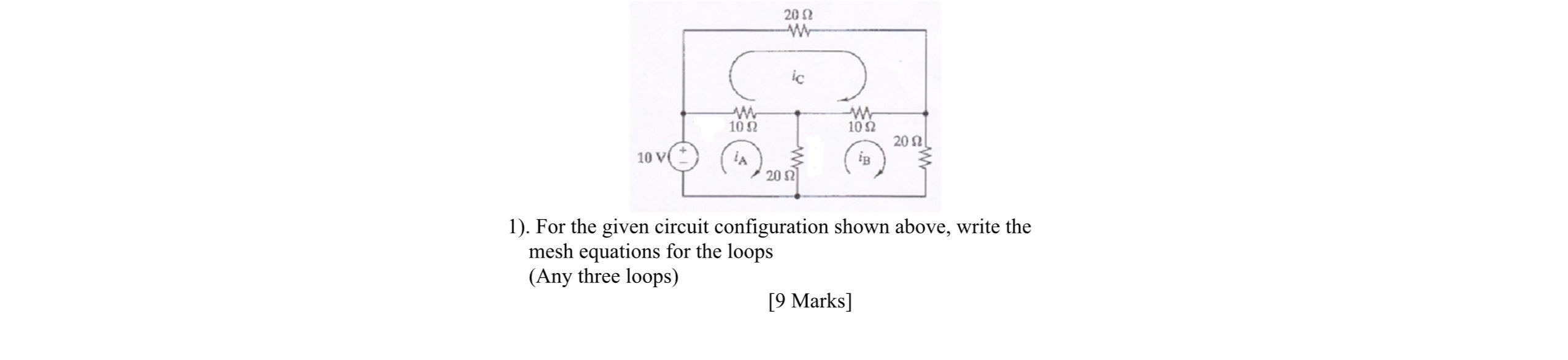Solved . ﻿For the given circuit configuration shown above, | Chegg.com