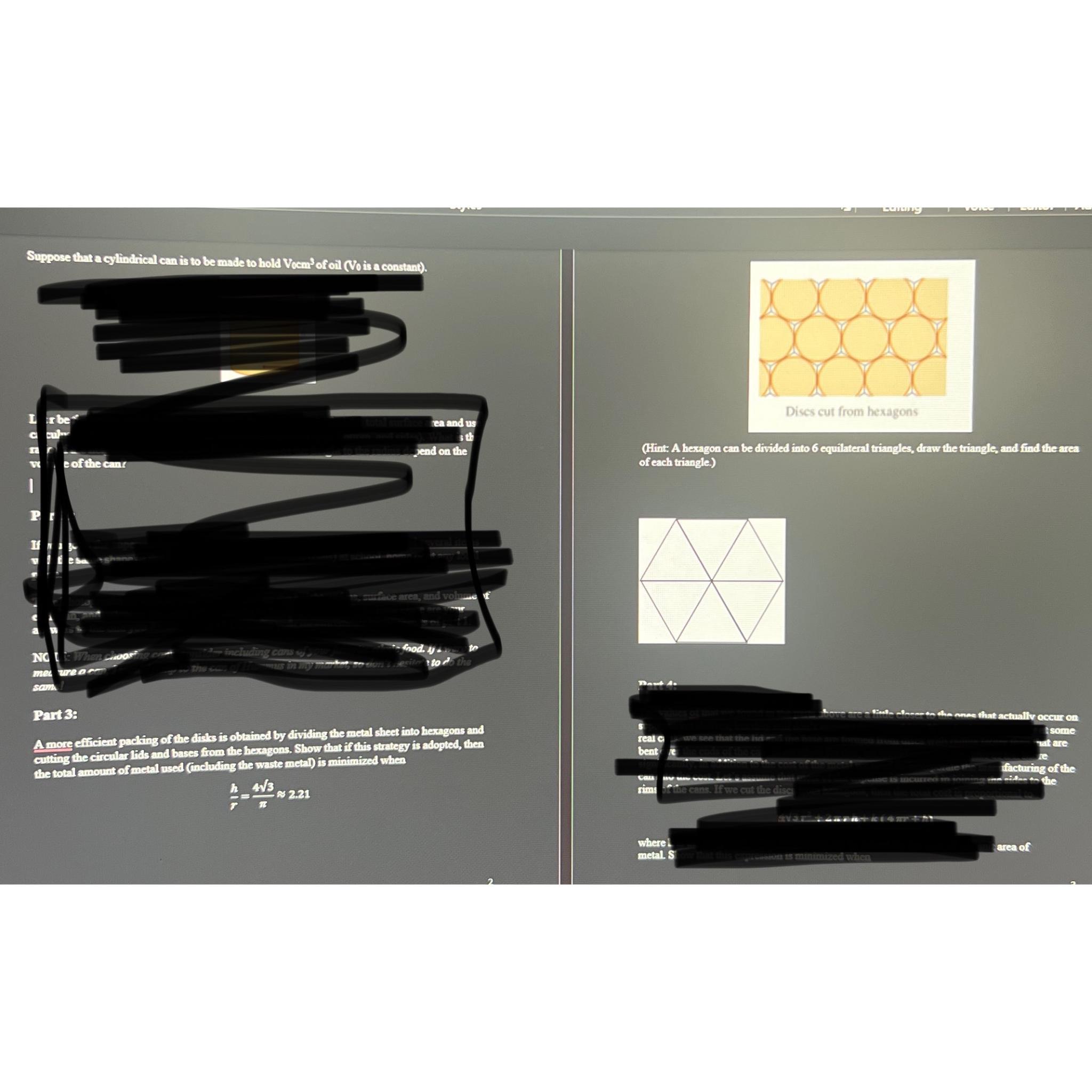 Solved A more efficient packing of the disks is obtained by | Chegg.com