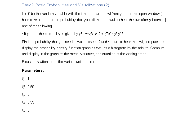 Task2: Basic Probabilities and Visualizations (2)Let | Chegg.com