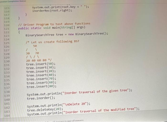 Solved Givon the following jaya pocgram far BST, wn'e the | Chegg.com