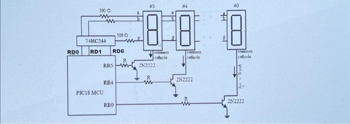 need a assembly code using PIC18F87j11to display | Chegg.com