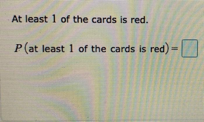Solved The red face cards and the black cards numbered 3-9 | Chegg.com