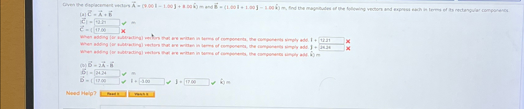 (a) ﻿vec(C)=vec(A)+vec(B)|vec(C)|=vec(C)=1When adding | Chegg.com