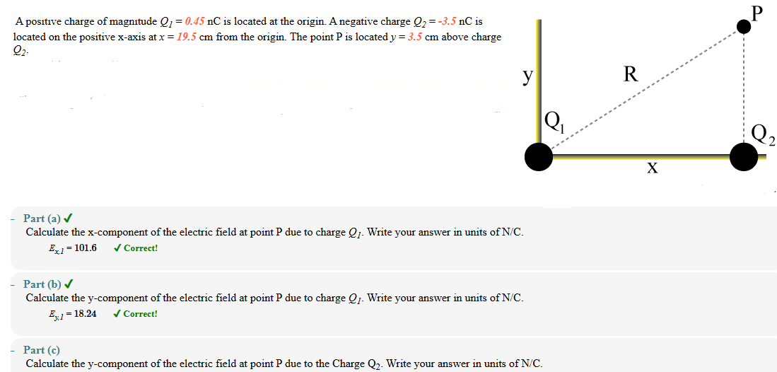 Solved Please answer parts C-F. ﻿A positive charge of | Chegg.com