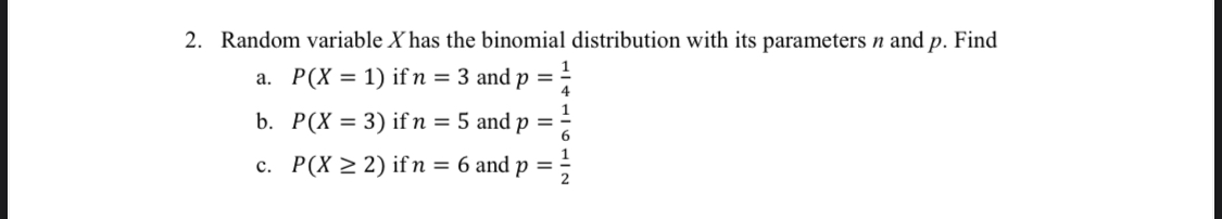 Solved Random Variable X ﻿has The Binomial Distribution With 9796