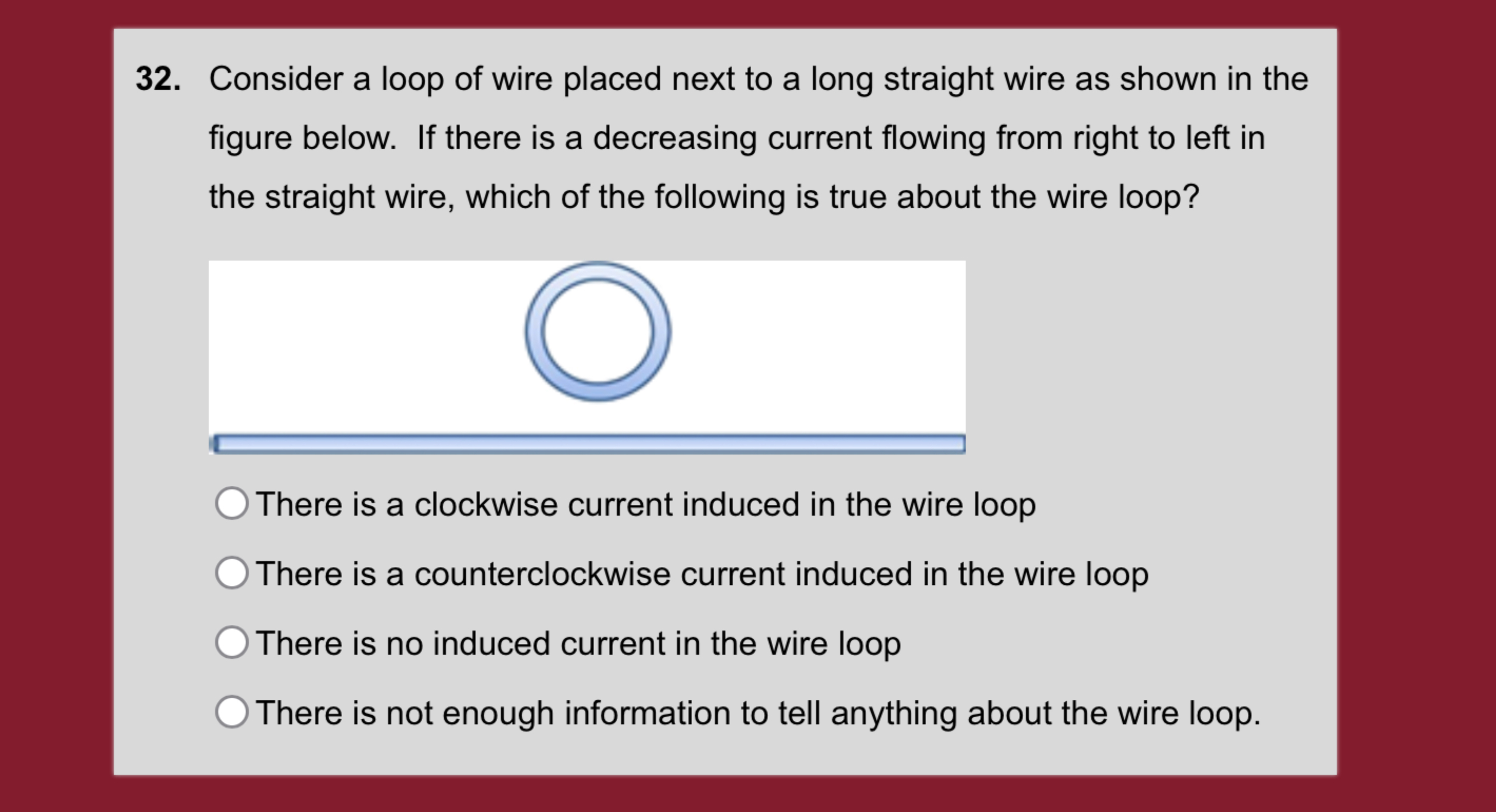 Solved Consider a loop of wire placed next to a long | Chegg.com