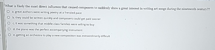 Solved What is likely the most direct influence that caused | Chegg.com