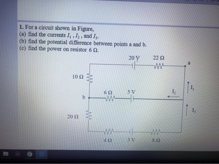 Solved 1. For a circuit shown in Figure, (a) find the | Chegg.com
