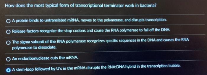 Solved How does the most typical form of transcriptional | Chegg.com