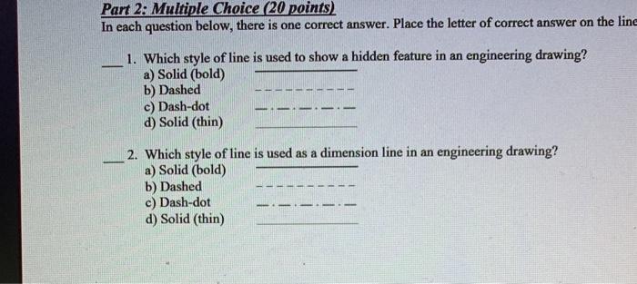Solved Part 2: Multiple Choice 20 points) In each question | Chegg.com
