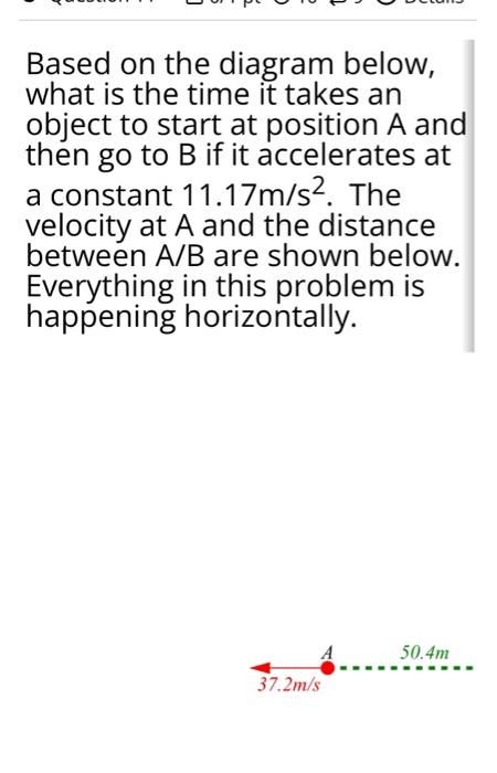 [Solved]: please Based on the diagram below, what is the ti
