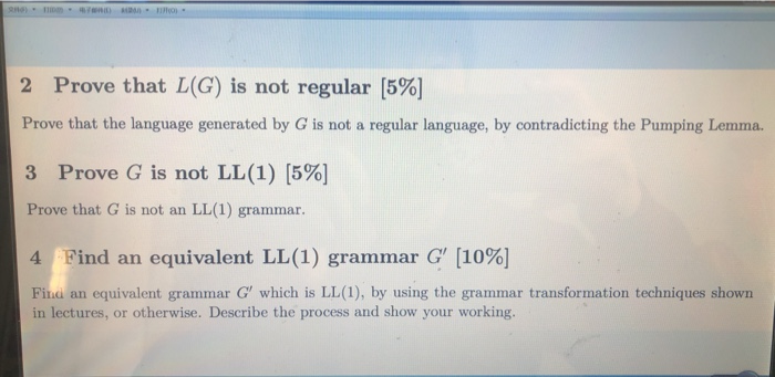 Solved Consider the following grammar G, which represents a | Chegg.com