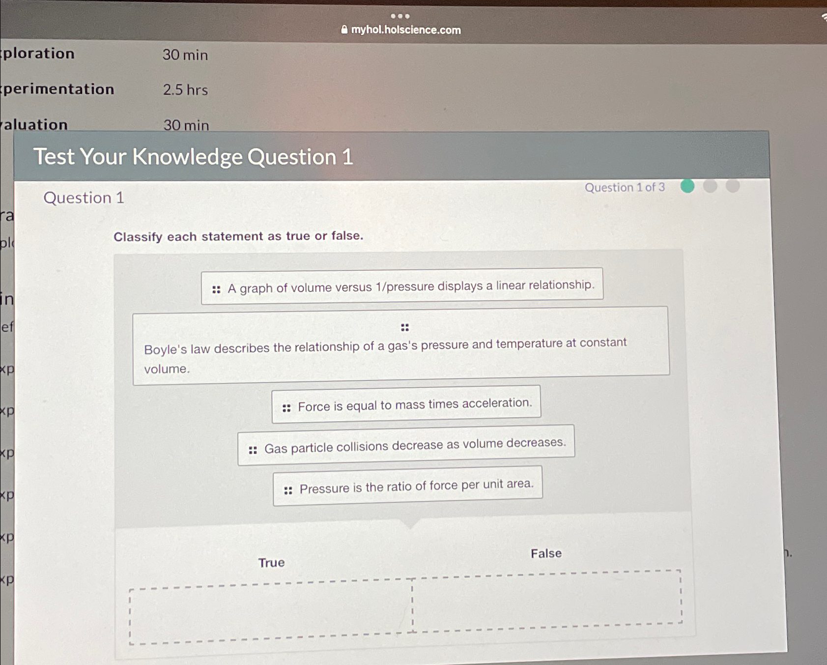 Solved myhol.holscience.comploration30 | Chegg.com
