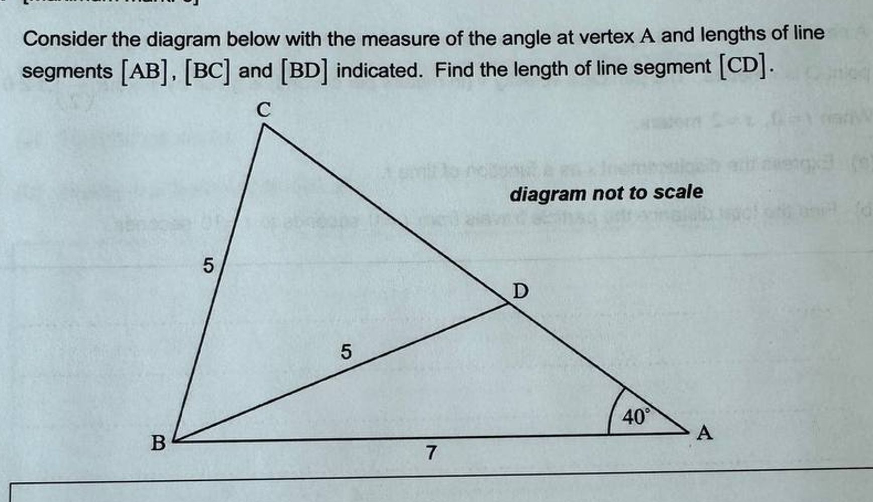 Solved Consider the diagram below with the measure of the | Chegg.com