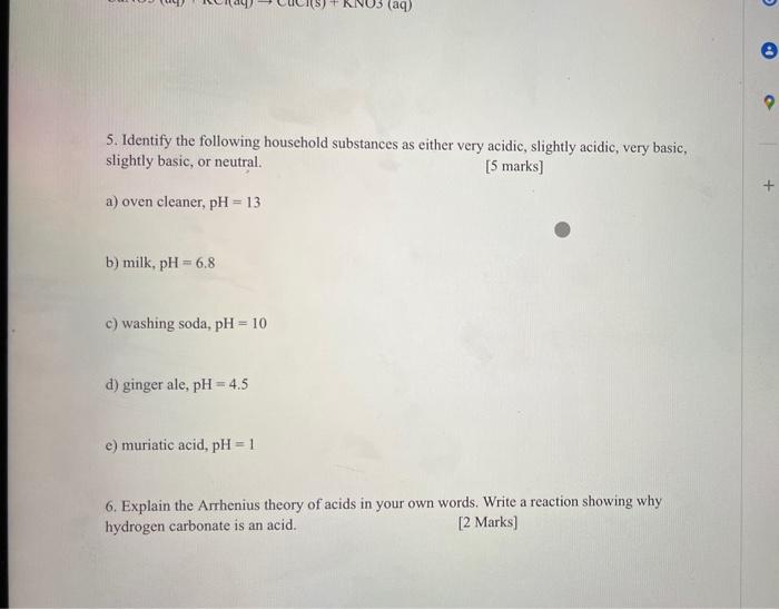 Solved SCH3U: Unit 4: Solutions, Solubility, and Acid-Base | Chegg.com