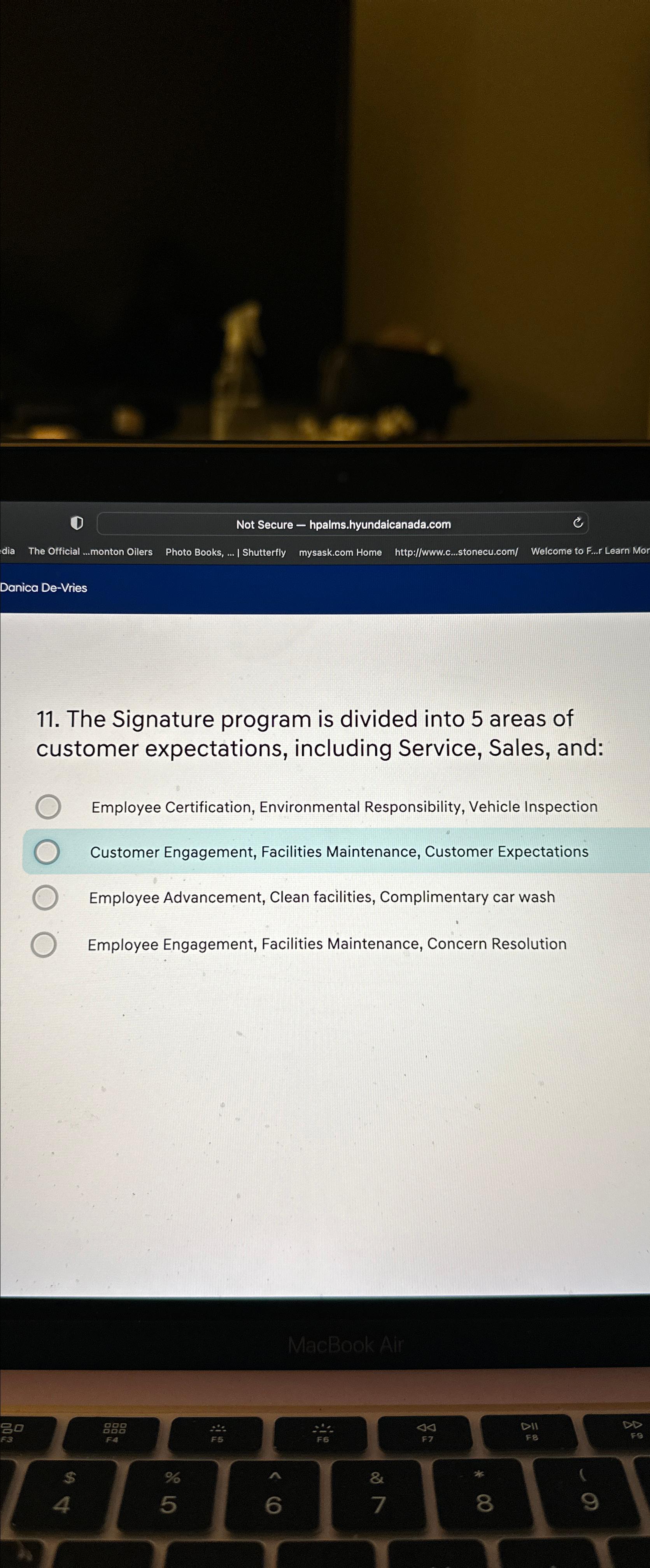 Solved Danica De-Vries11. ﻿The Signature program is divided | Chegg.com