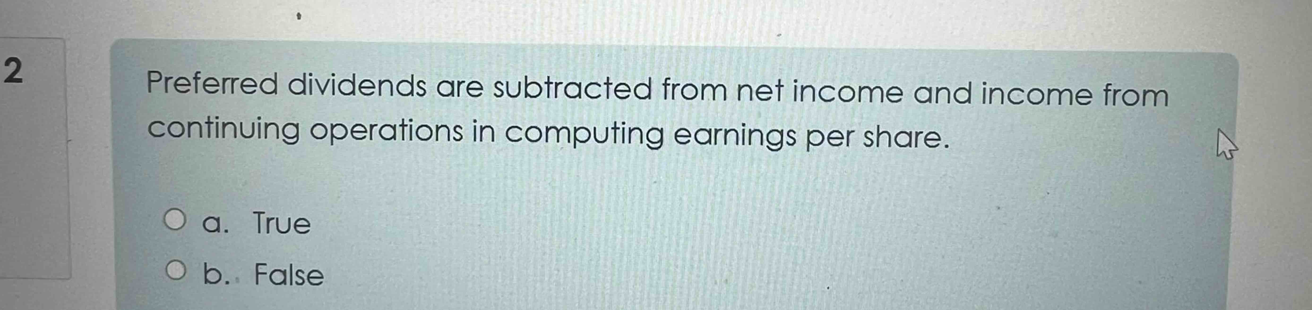 Solved Preferred dividends are subtracted from net income | Chegg.com