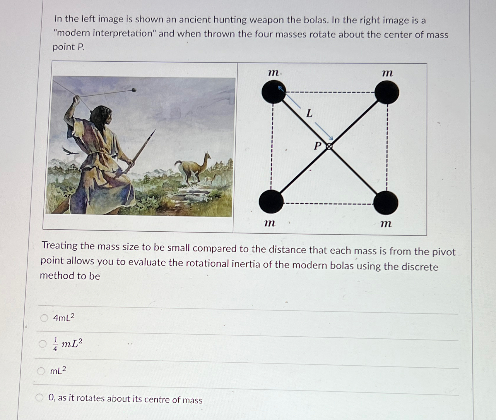 Solved In the left image is shown an ancient hunting weapon | Chegg.com