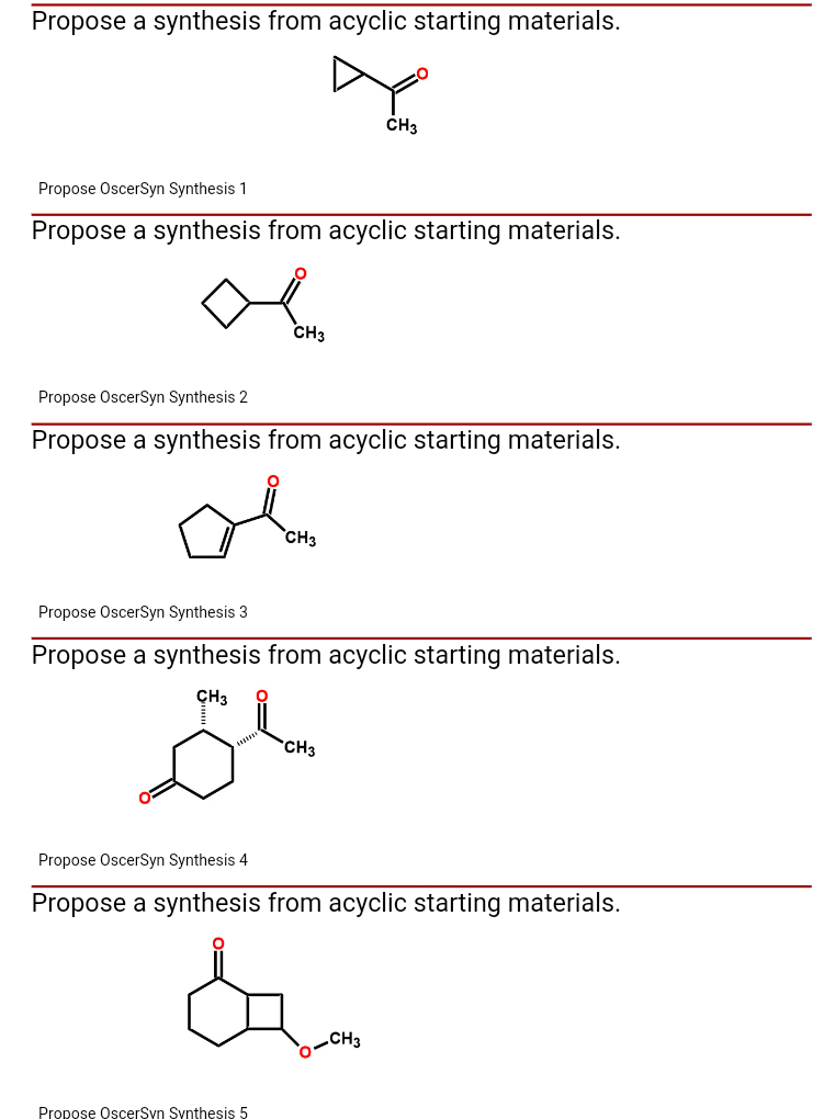 Solved Propose a synthesis from acyclic starting materials. | Chegg.com