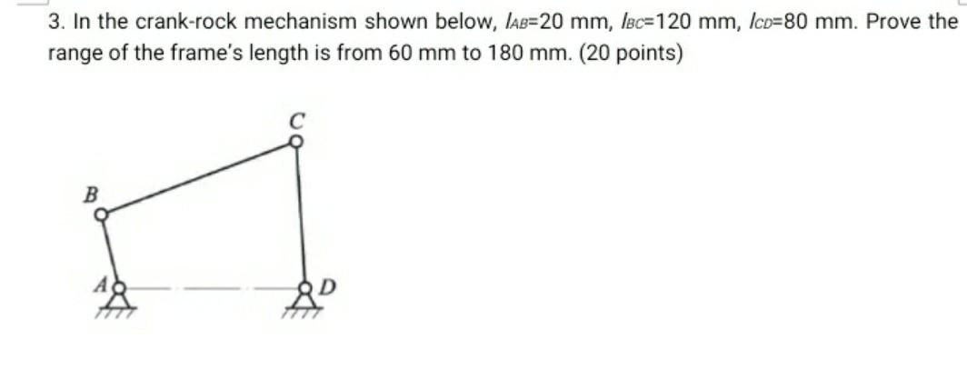 Solved Course : Mechanical Principle Please answer this | Chegg.com