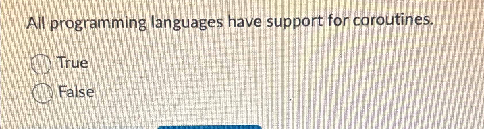 Solved All programming languages have support for | Chegg.com