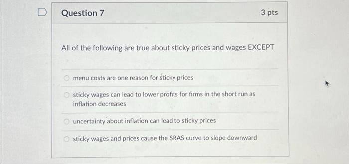 Solved Question 7 All of the following are true about sticky | Chegg.com